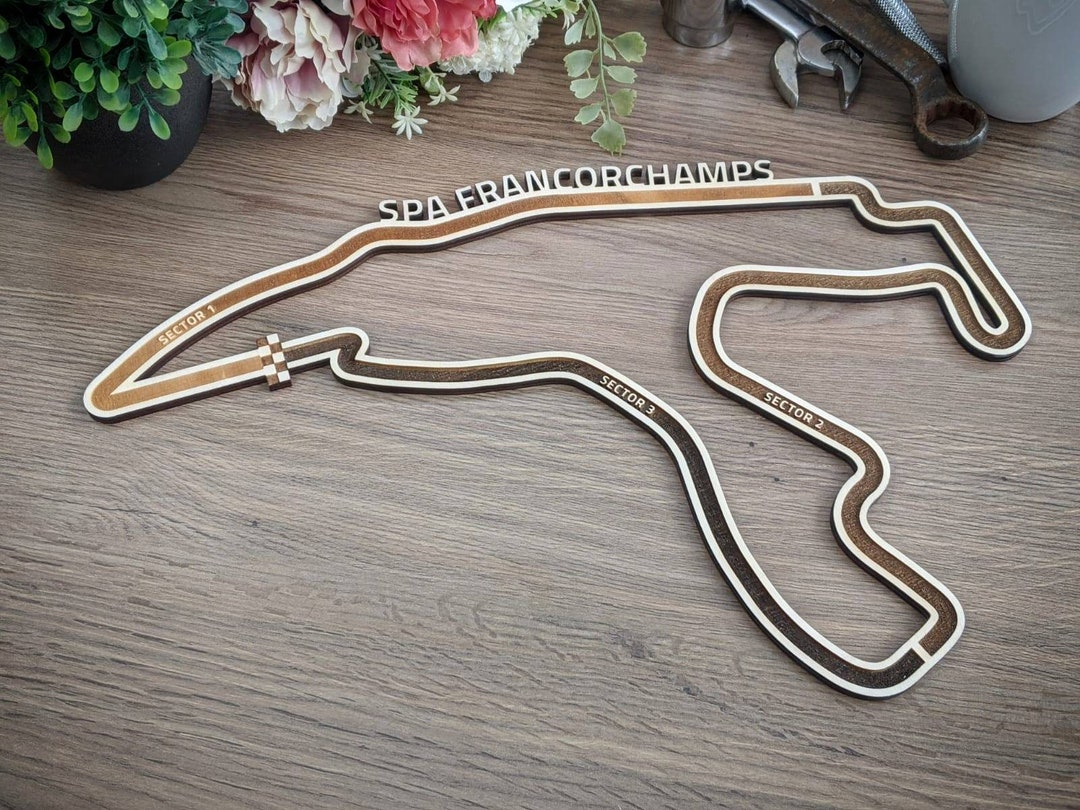 F1 Sectored Spa Francorchamps Track Wall Art/decoration Original and ...