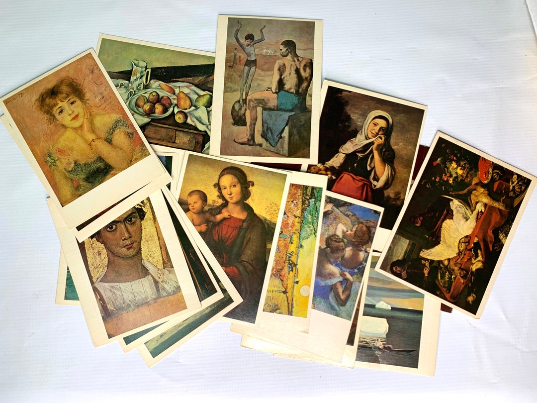 Vintage Soviet Postcards Set the Museum of Fine Arts in Moscow ...