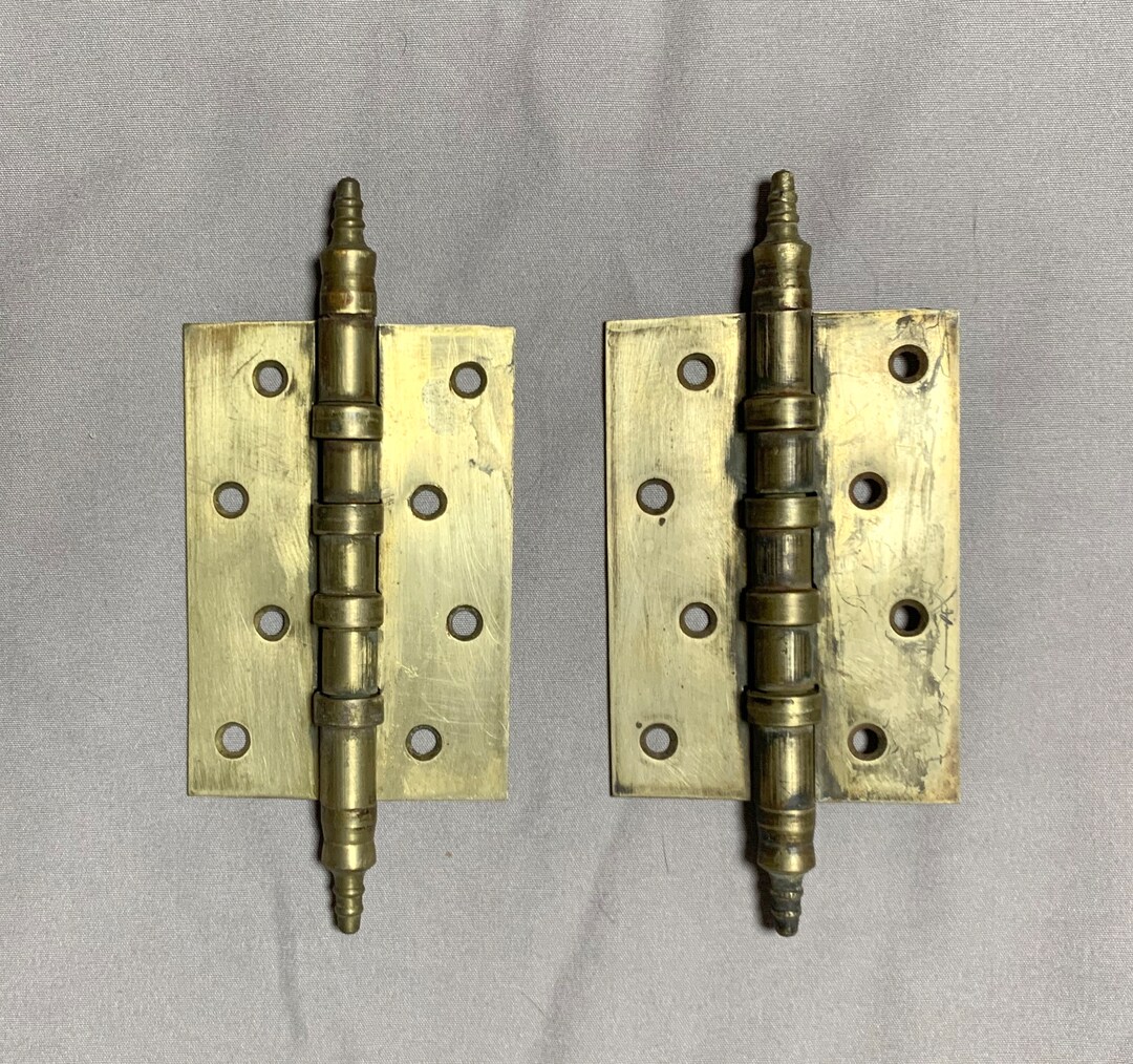Vintage Heavy Duty Solid Brass Door Hinge, Set of 2 - Etsy