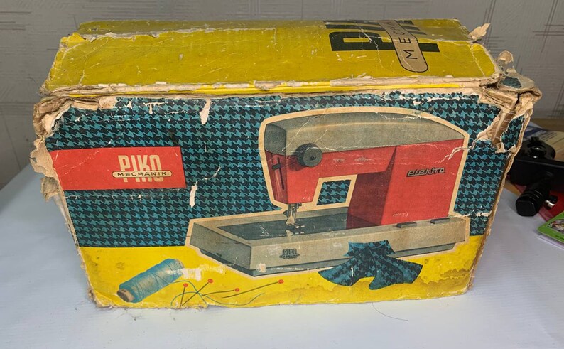 Soviet Era Girls Toys, Vintage Children's Sewing Machine piko Mechanik ...
