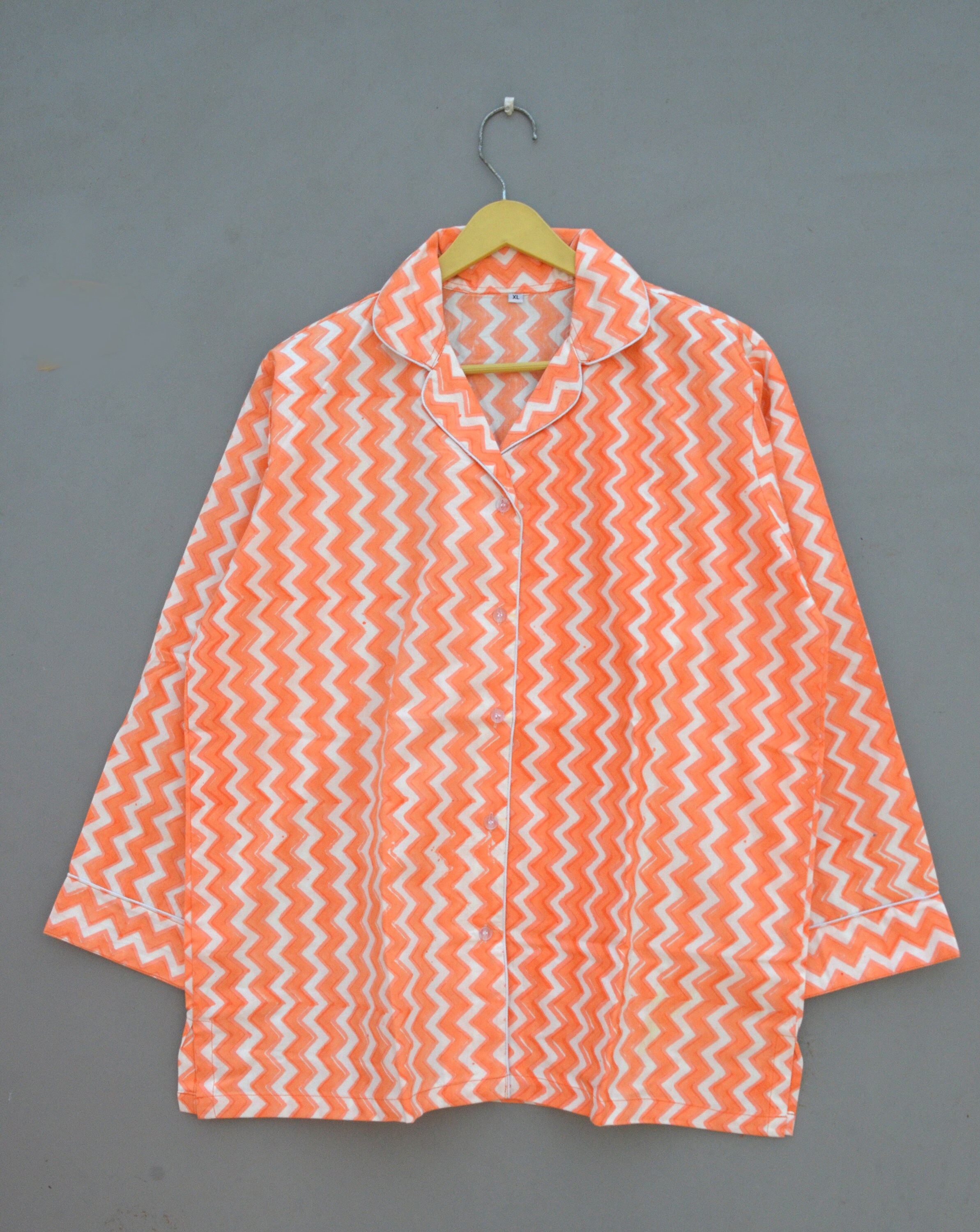 Striped Print Comfy Night Wear Pajama Set Long Pajamas Set - Etsy