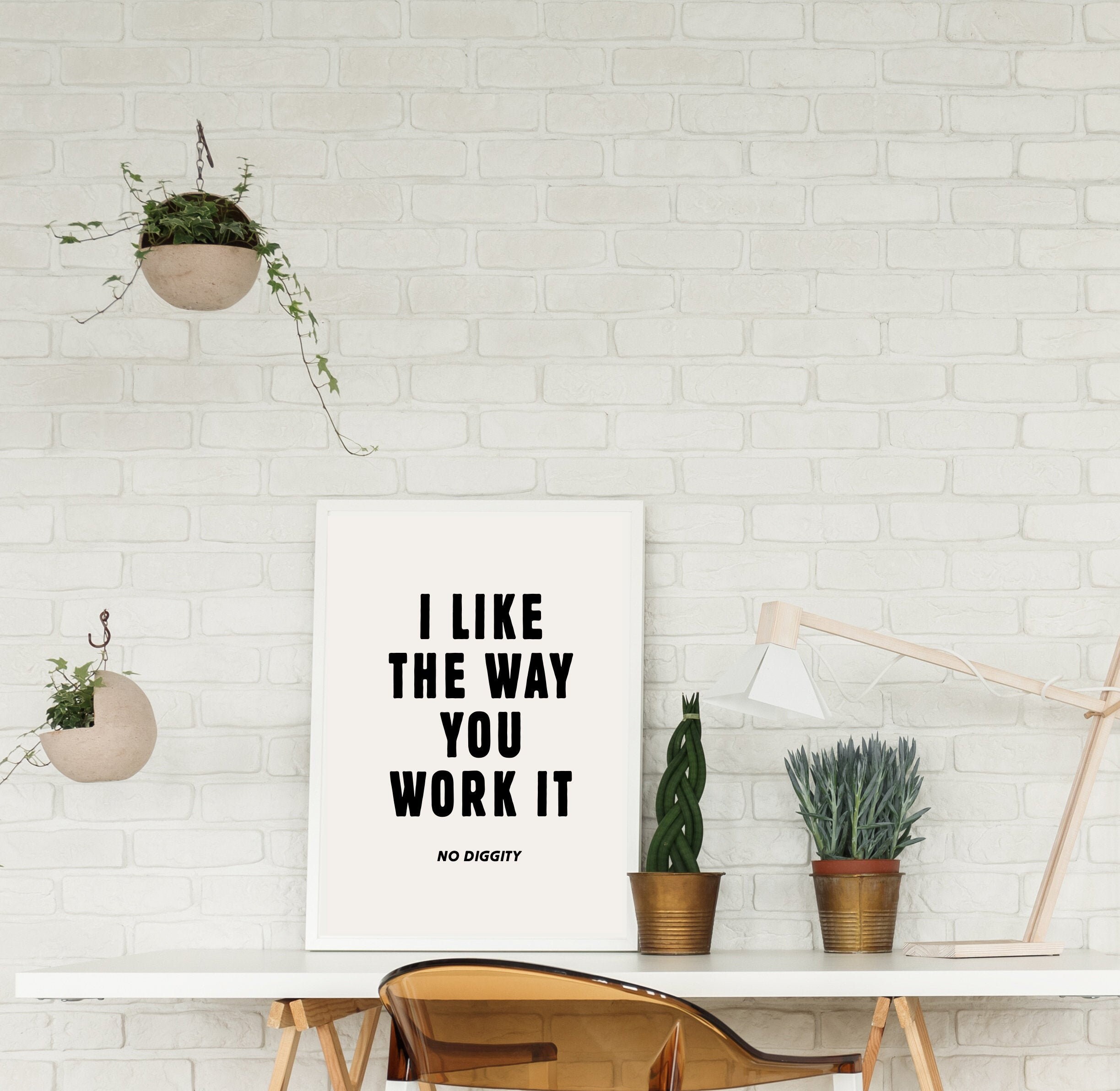 I Like the Way You Work It No Diggity Print Funny Valentine - Etsy