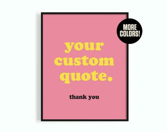 Text Wall Art | Etsy