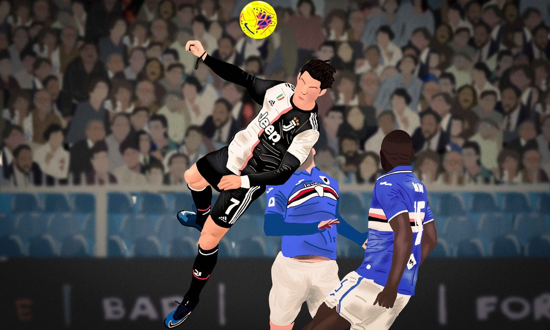 Ronaldo En Su Famoso Salto/ Ronaldo Performing His Famous Jump - Etsy