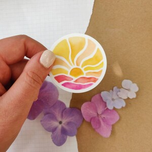 Sunrise Sticker - Etsy