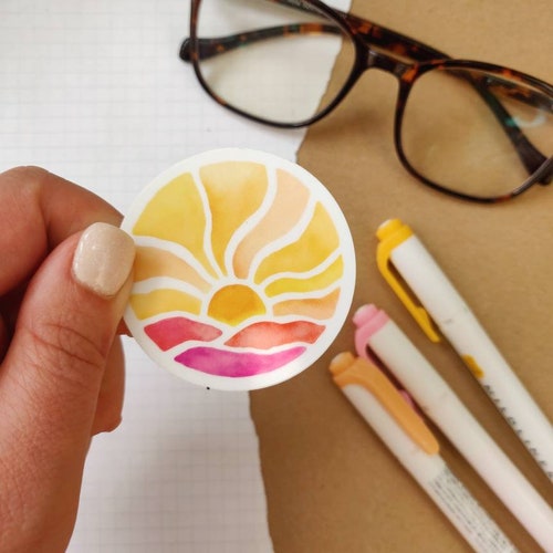 Sunrise Sticker - Etsy