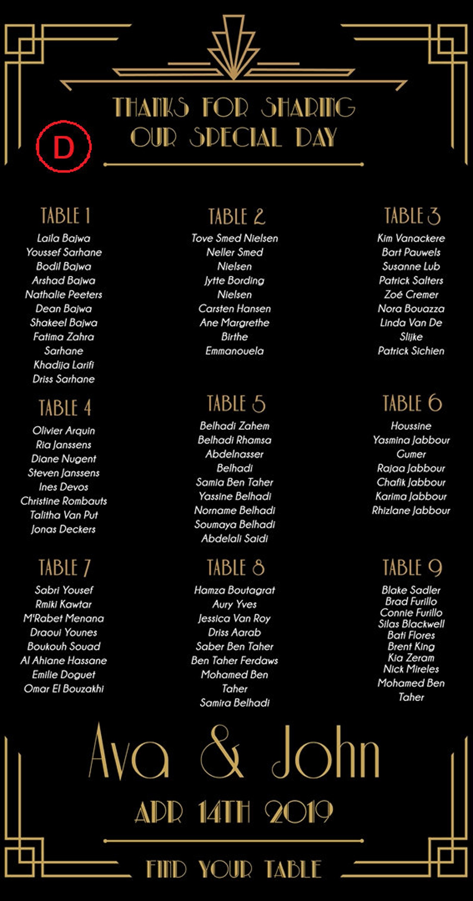 Photobooth Table Plan Personalized Customizable Photo Booth Template ...