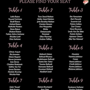 Photobooth Table Plan Personalized Customizable Photo Booth Template ...