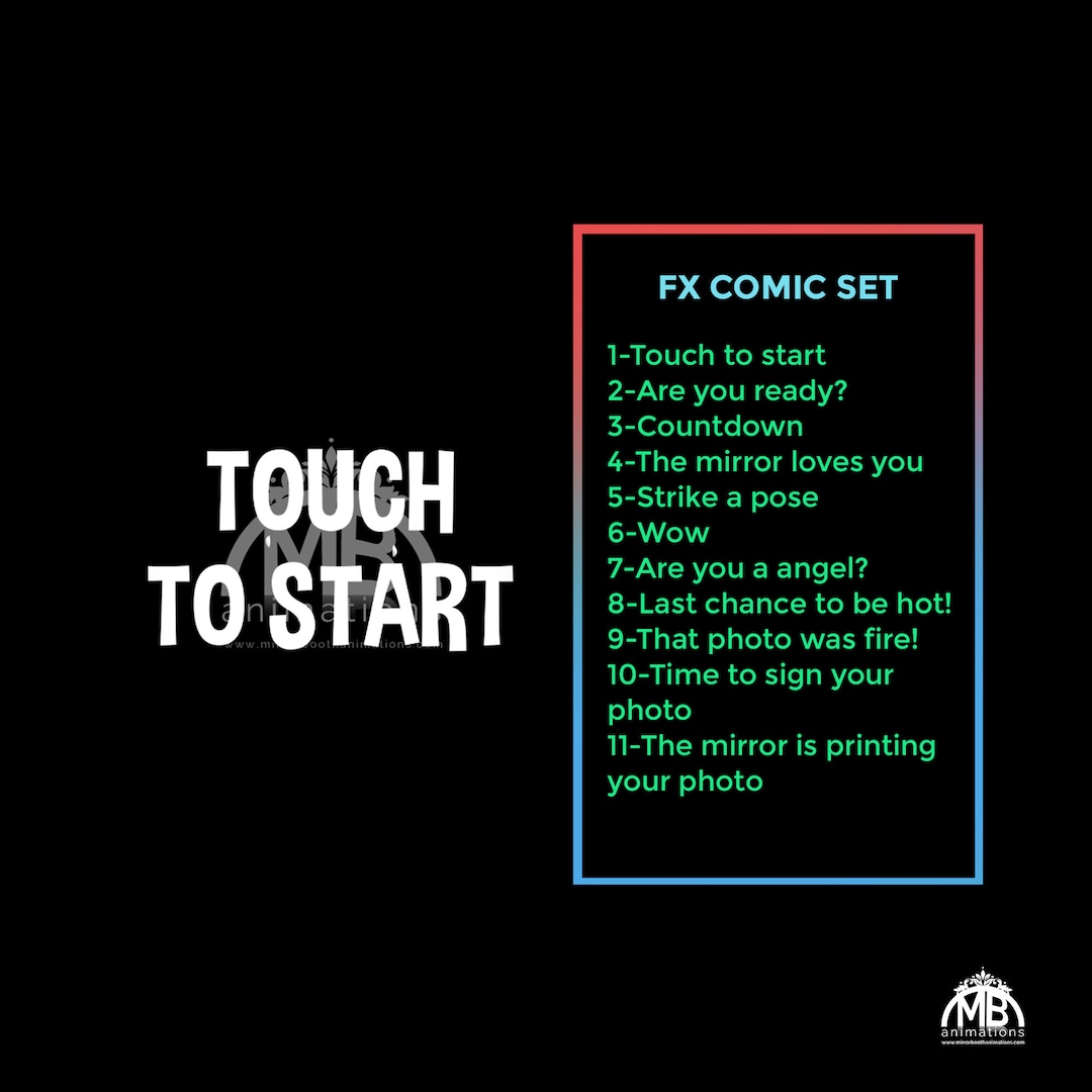 FX Comic Set Mirror Booth Animations. FX Comic Set Photobooth Mirror ...