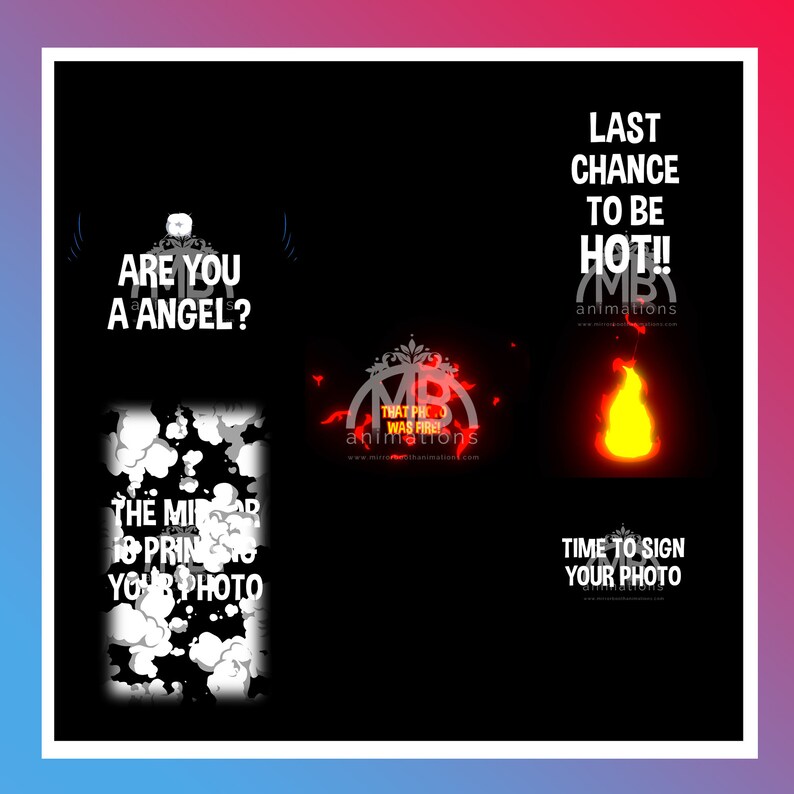 FX Comic Set Mirror Booth Animations. FX Comic Set Photobooth Mirror ...