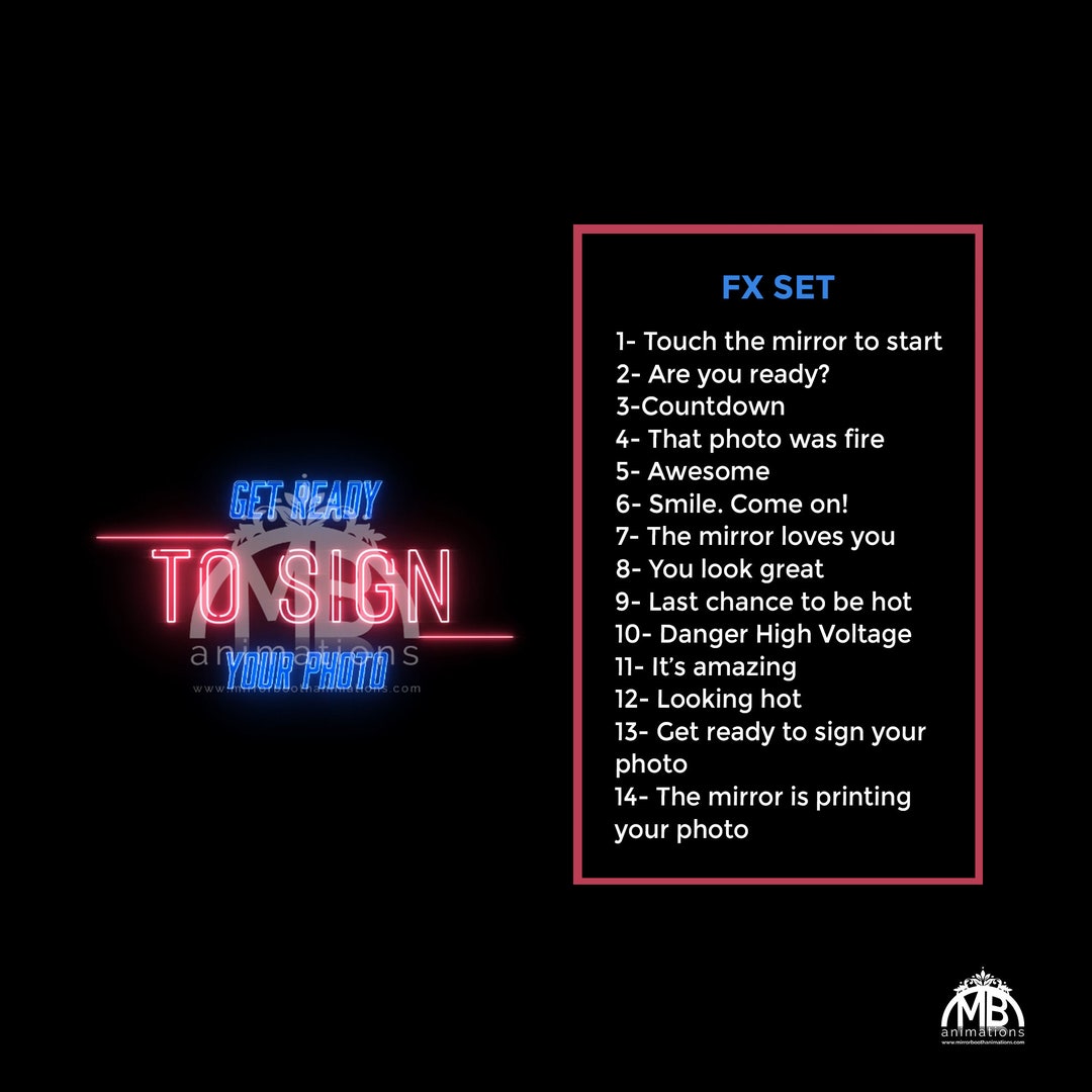 FX Set Mirror Booth Animations. FX Set Photobooth Mirror Booth ...