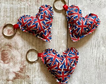 Union Jack Keychain - Etsy