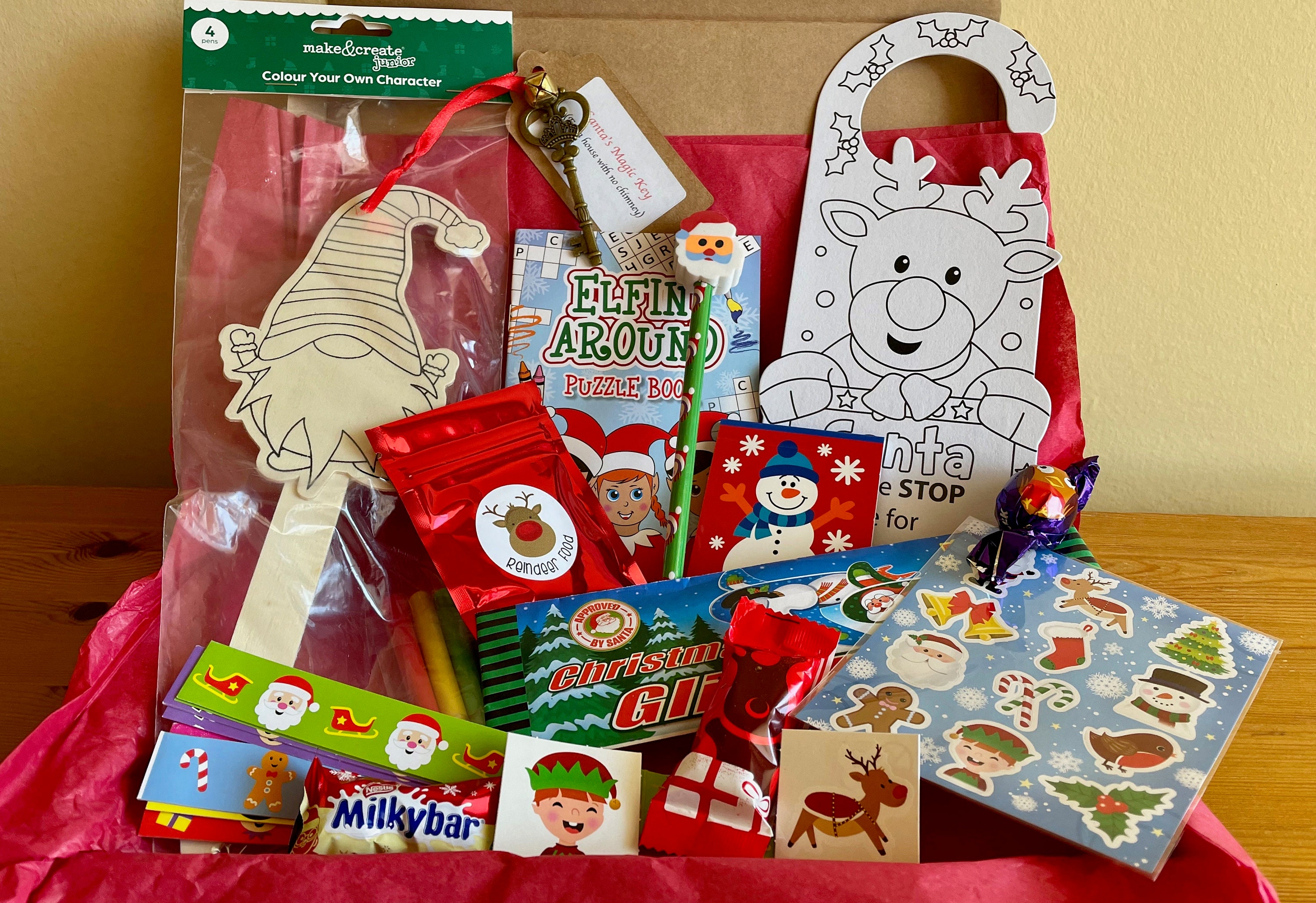 Filled Christmas Eve Box for Kids Filled With Christmas Treats - Etsy UK