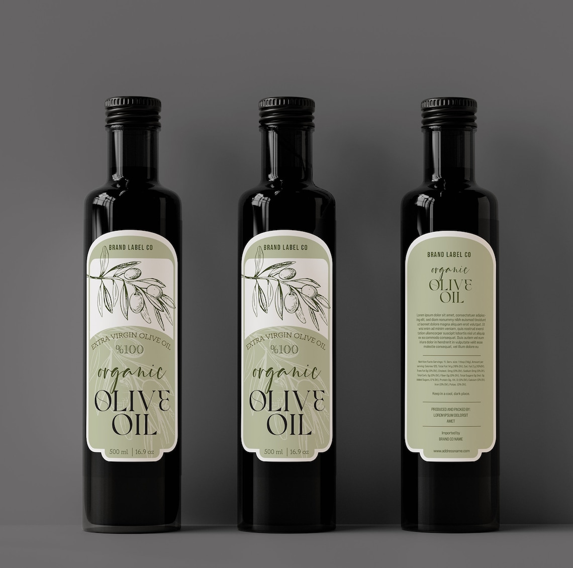 Label Design, Packaging Design, Custom Labels, Olive Oil Label Design ...