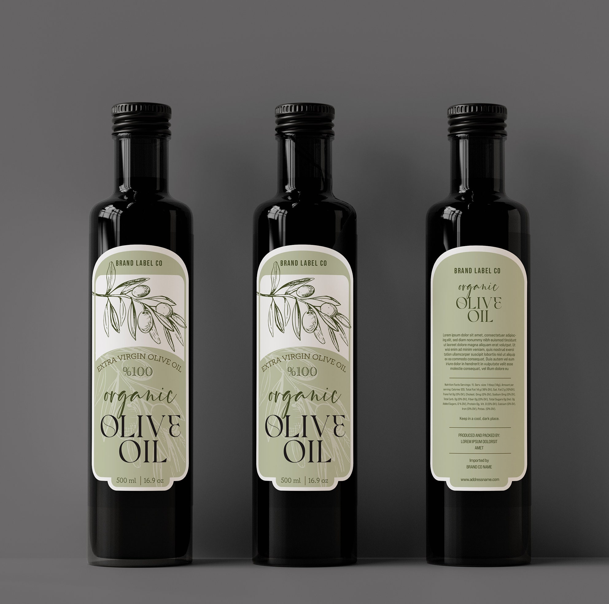 Label Design, Packaging Design, Custom Labels, Olive Oil Label Design ...