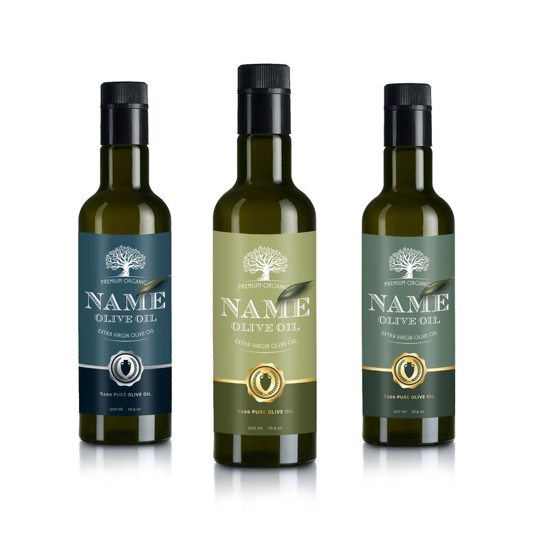 Label Design, Packaging Design, Custom Labels, Olive Oil Label Design ...