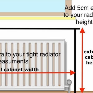 Bespoke Made to Measure Radiator Cover | Handmade MDF Radiator Cabinet ...