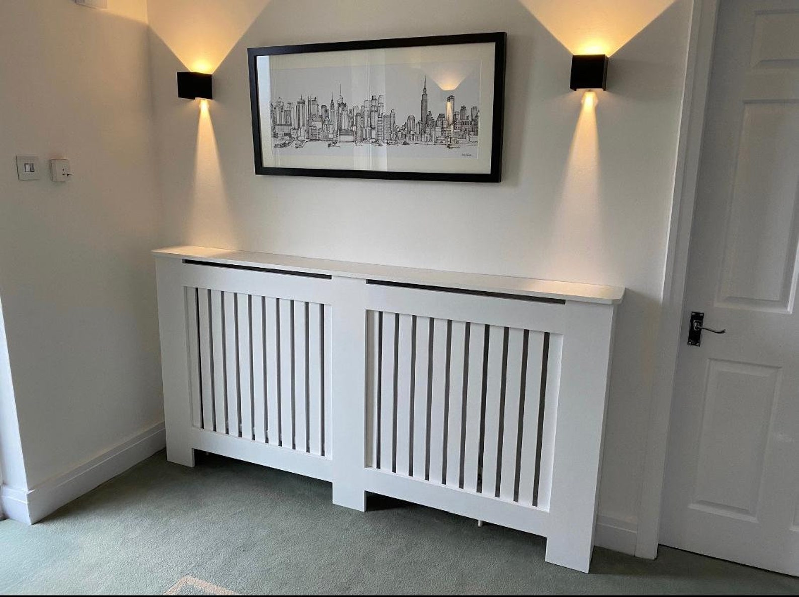 Vertical Custom Radiator Cover White - Etsy UK
