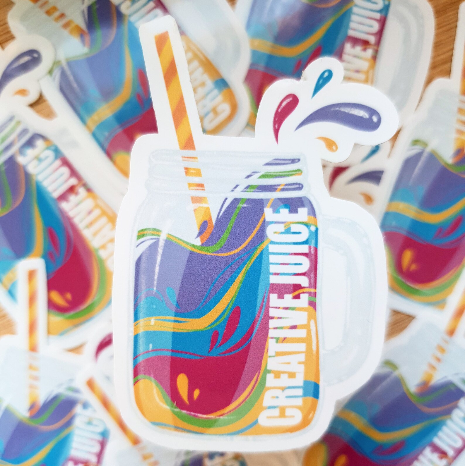 Large Creative Juice Die Cut Sticker Waterproof Vinyl Decal Small ...