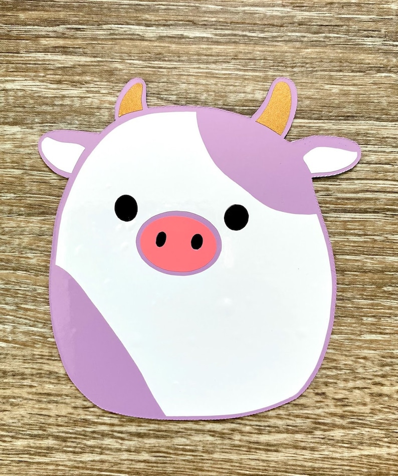 Squishy Cow Vinyl Magnet | Fridge Decor - Etsy