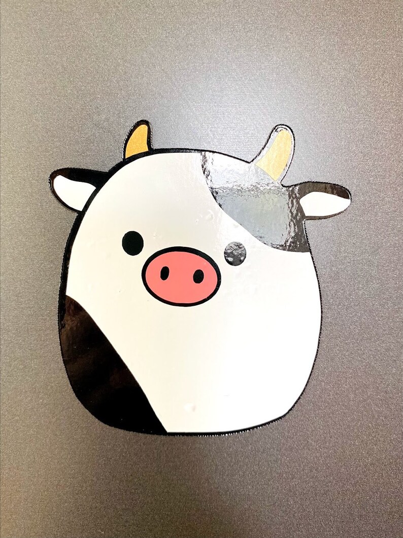 Squishy Cow Vinyl Magnet | Fridge Decor - Etsy