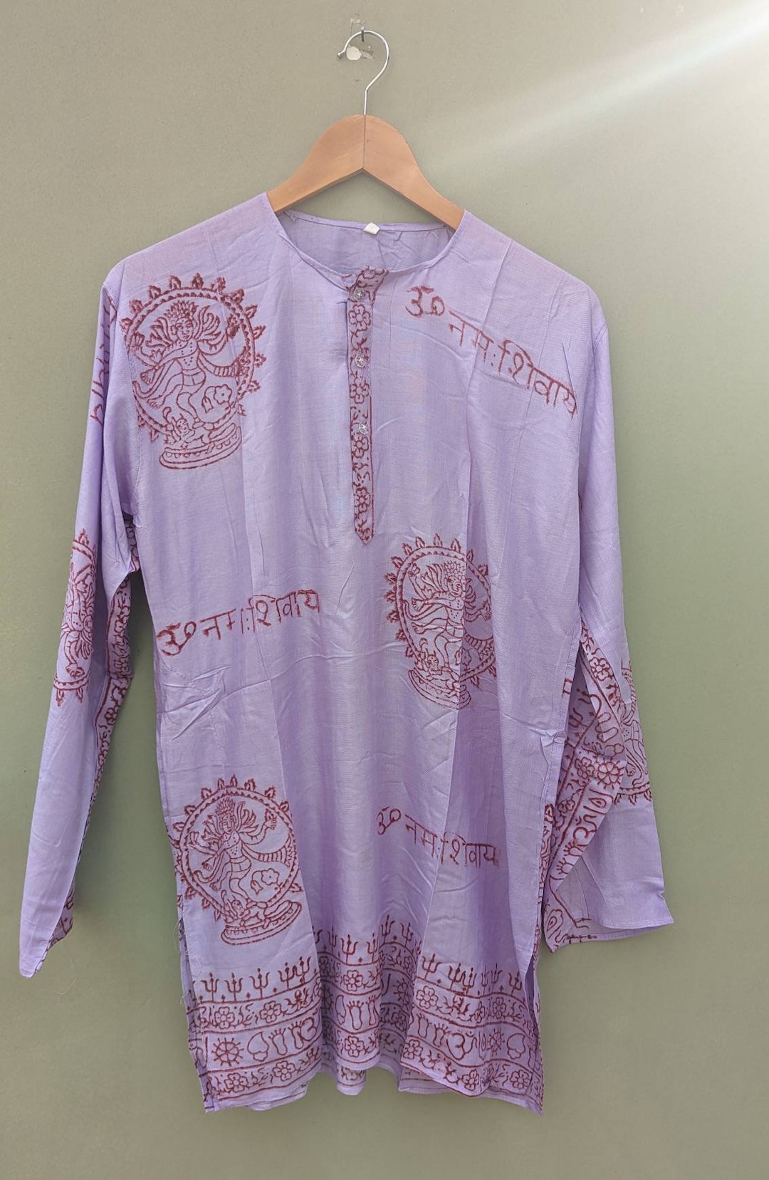 Om Shirt Handmade Vintage Style Clothing , Comfy Boho Style, Unisex ...