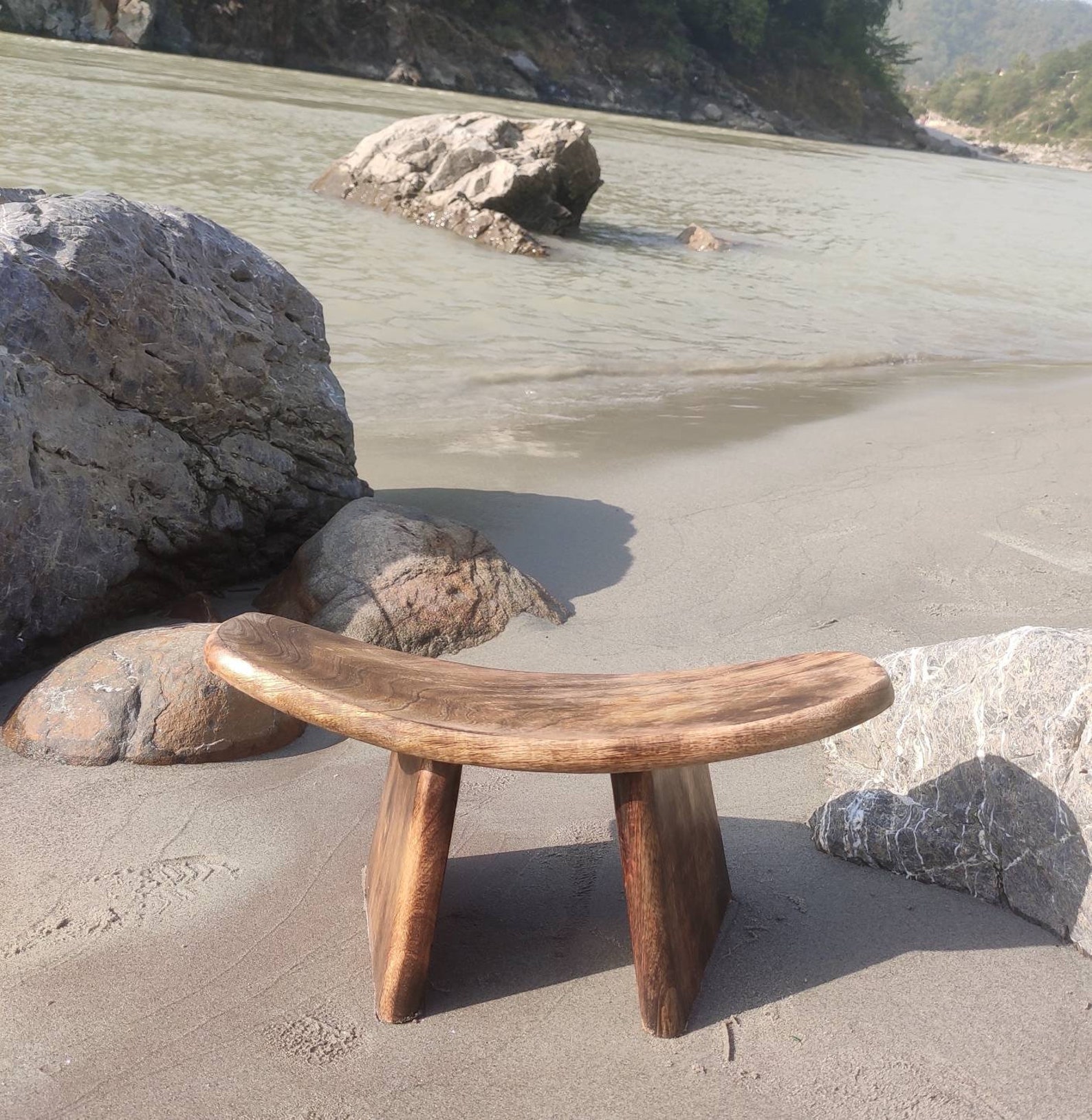 Meditation Bench, Mango Wood Meditation Bench , Foldable Meditation ...