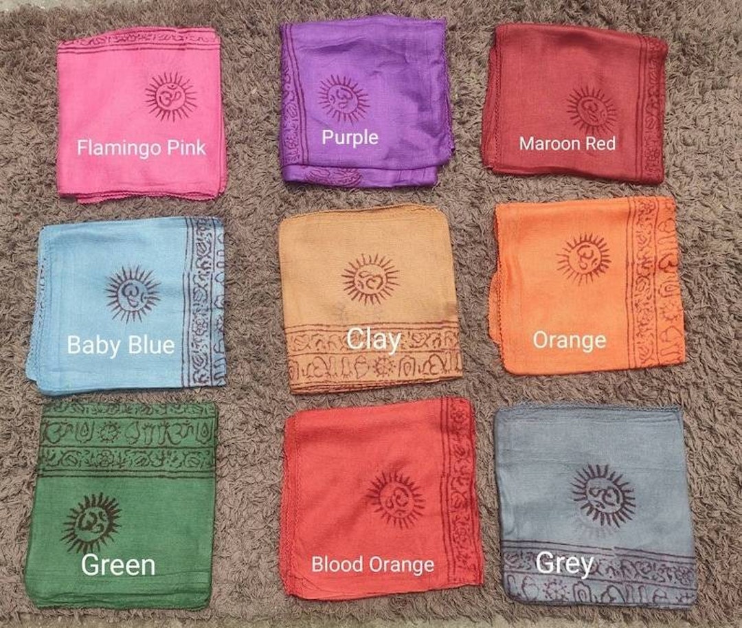 Om Prayer Scarf , Meditation Scarf , Kundalini , Yoga Sarong , Om ...