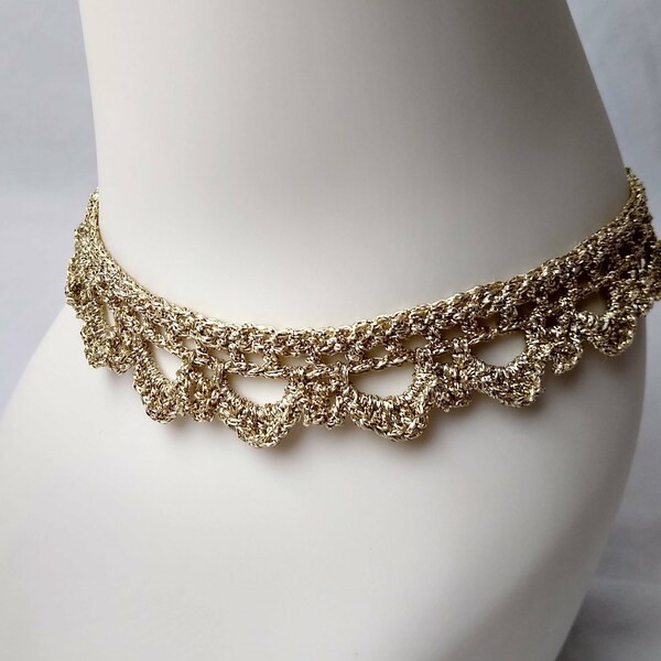 Crochet Lace Necklace - Etsy