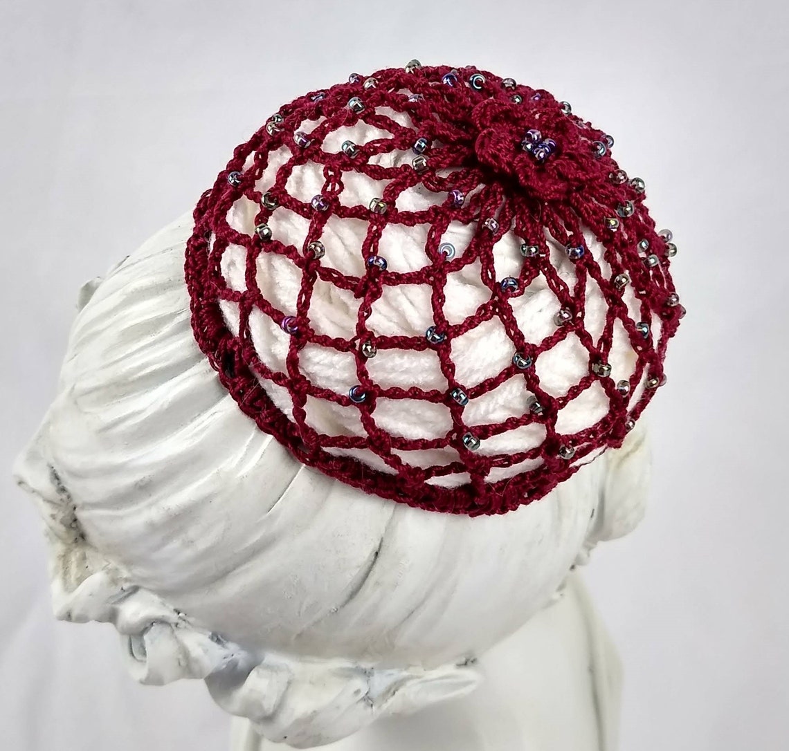Blooming Beaded Flower Bun Cover - Etsy