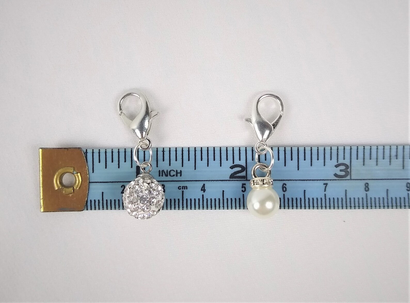 Pearl & Rhinestone Stitch Markers - Etsy