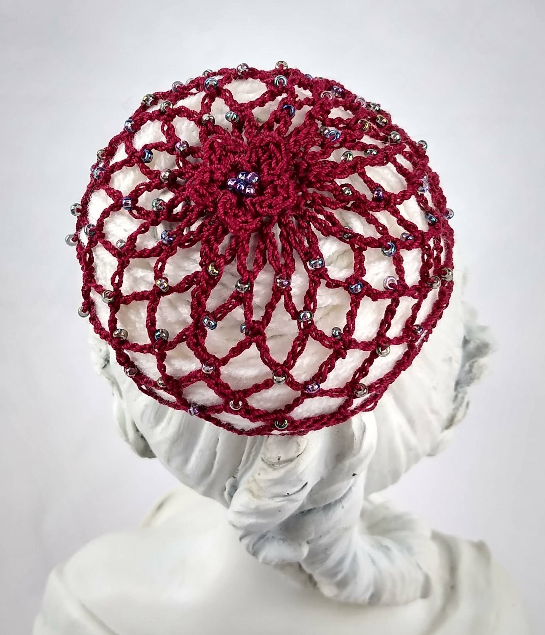 Blooming Beaded Flower Bun Cover - Etsy