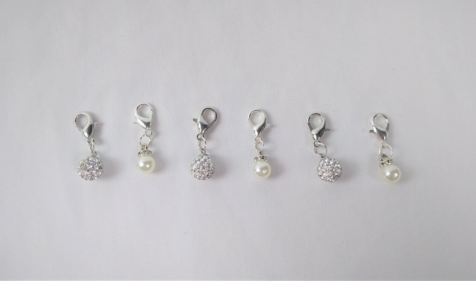 Pearl & Rhinestone Stitch Markers - Etsy
