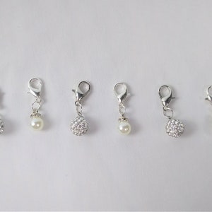 Pearl & Rhinestone Stitch Markers - Etsy