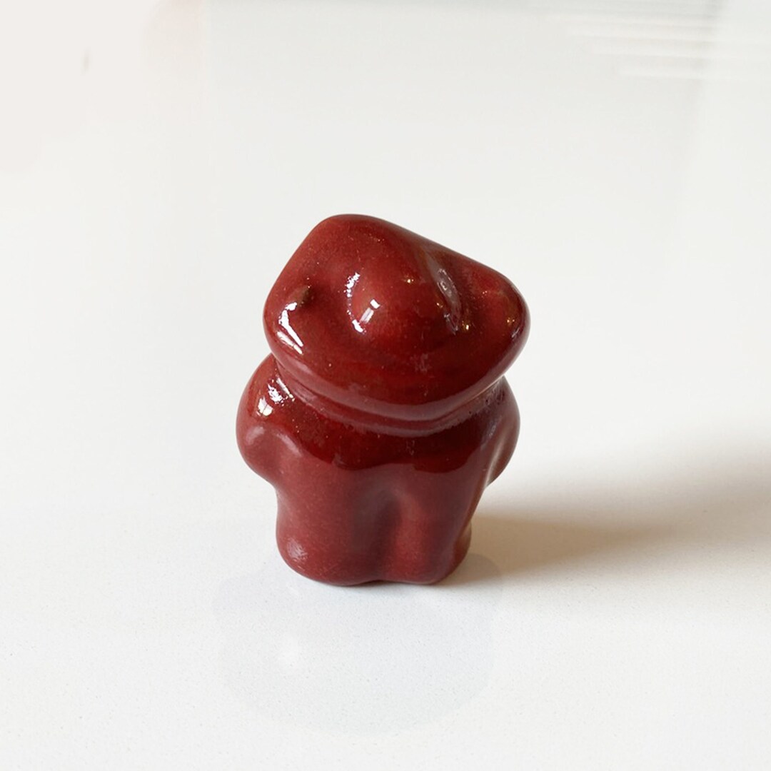Charming and Original Red Gift, GLUMO Collectible Character in Ceramic ...