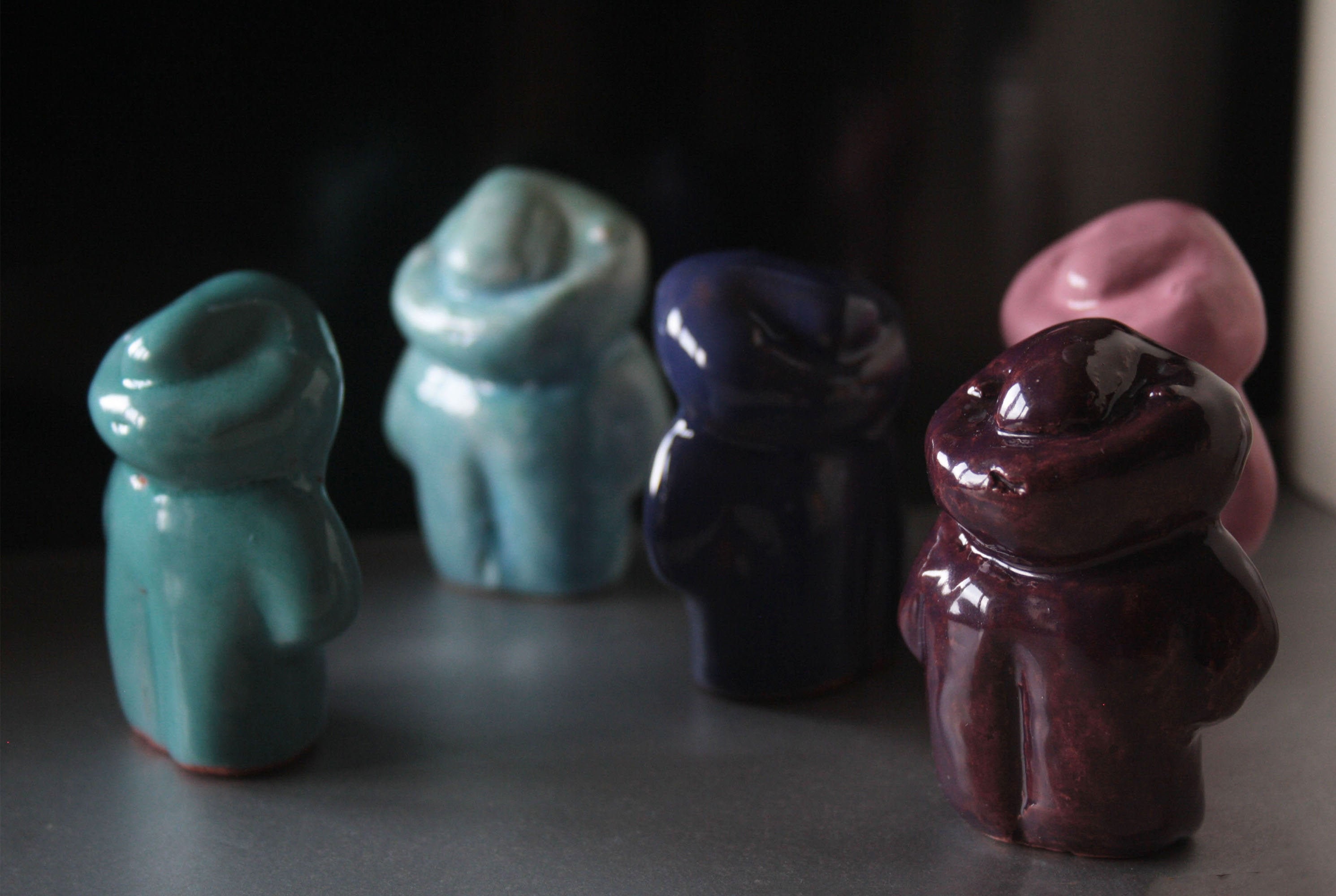 GLUMO Original and Artistic Character in Purple Ceramic - Etsy UK