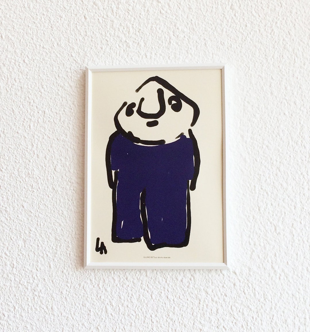 Funny and Artistic Little Poster of Original Character GLUMO in Dark ...