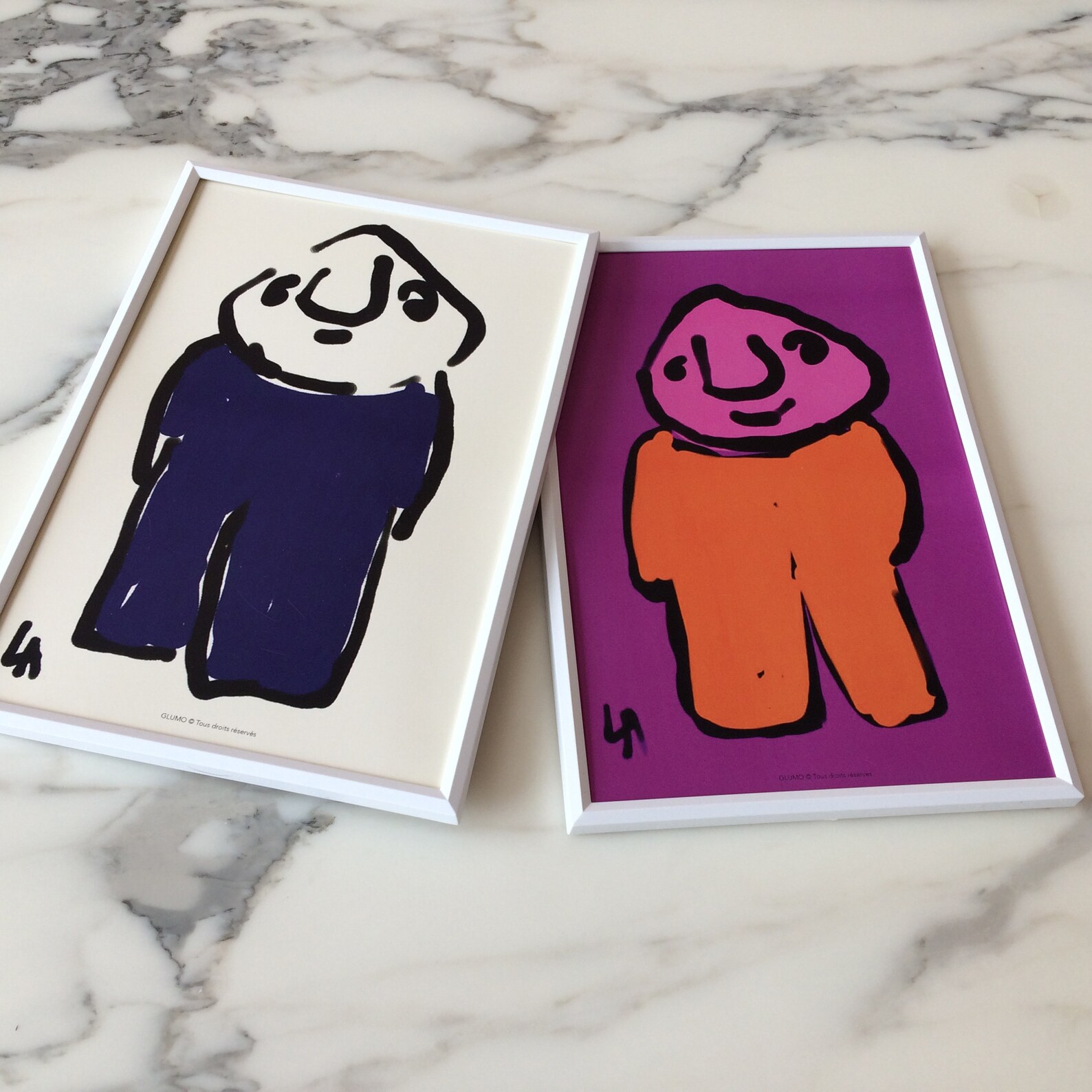 Funny and Artistic Little Poster of Original Character GLUMO in Dark ...