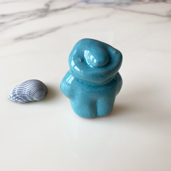 Original and artistic figurine gift of GLUMO character in blue | Etsy ...