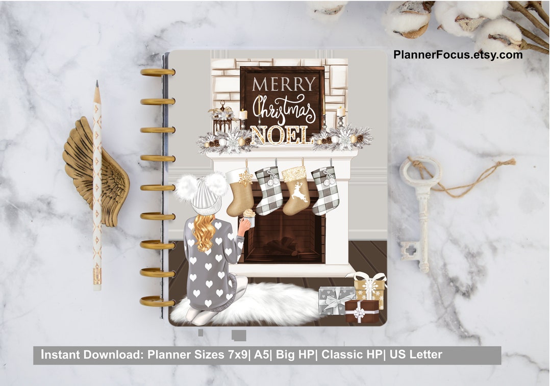 Christmas Printable Covers Happy Planner Printable Cover Holiday ...