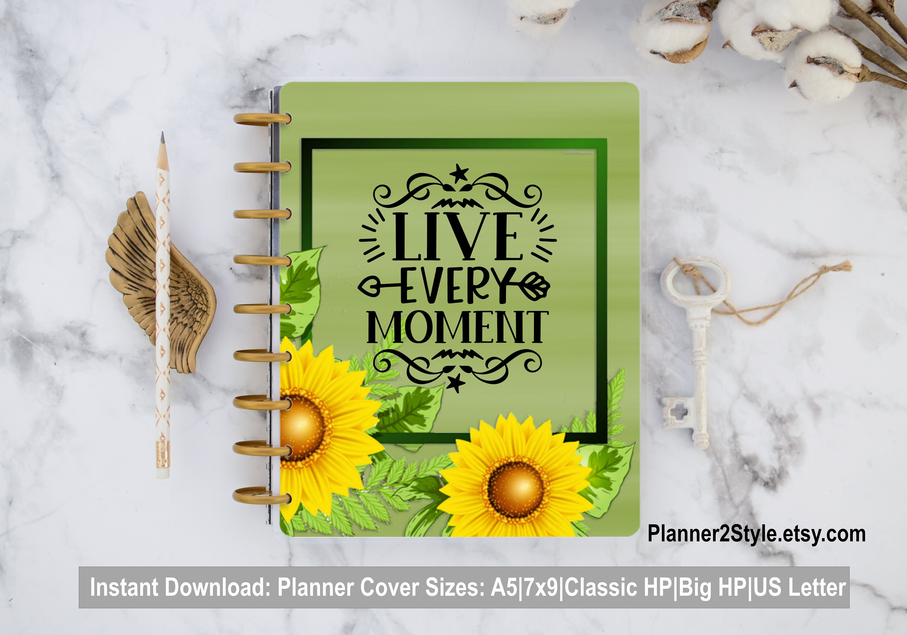 Sunflowers Happy Planner Printable Cover Happy Planner Printable Cover ...
