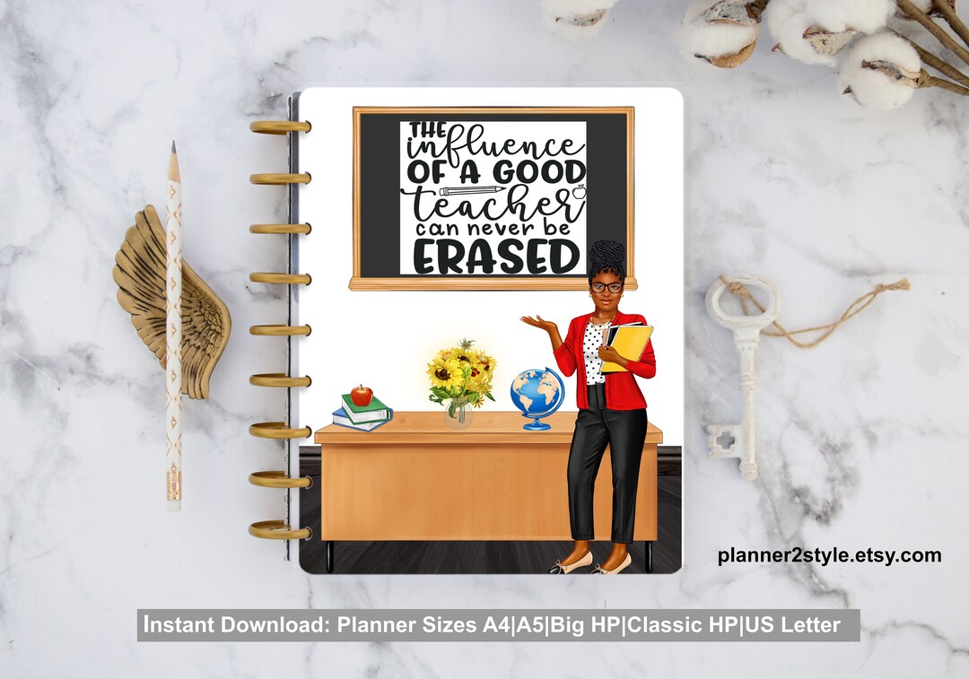 Teacher Happy Planner Printable Cover School Printable Planner Cover - Etsy