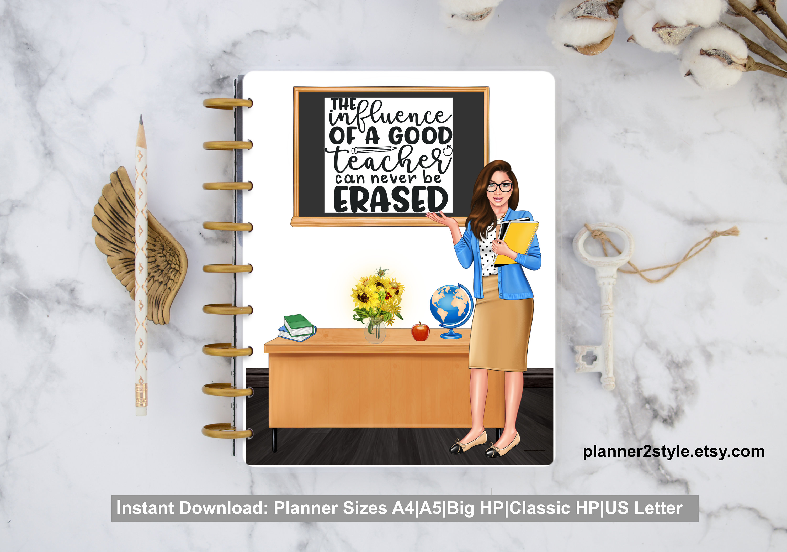 Teacher Happy Planner Printable Cover School Printable Planner Cover - Etsy