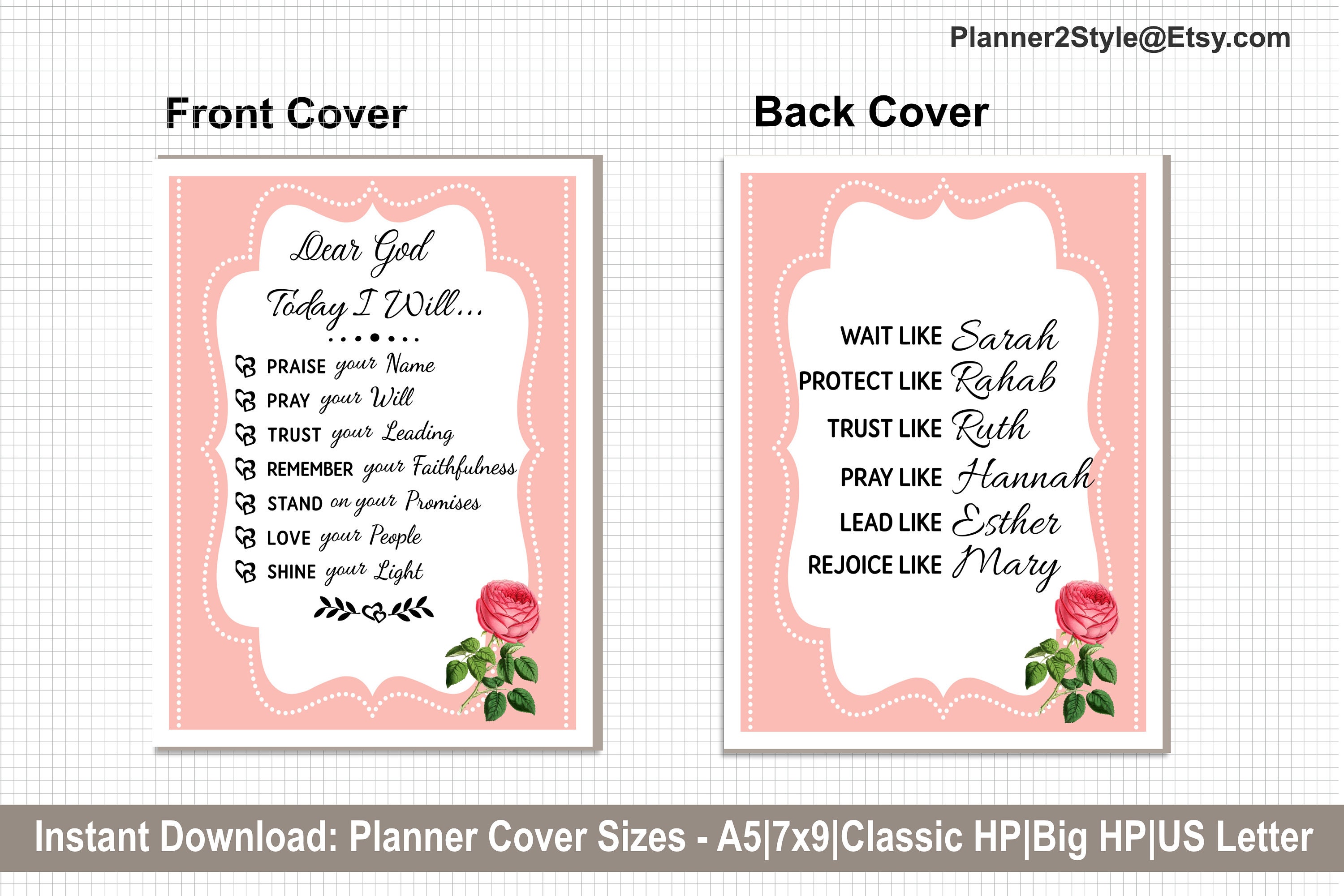 Faith Happy Planner Printable Cover Happy Planner Printable Cover Erin ...