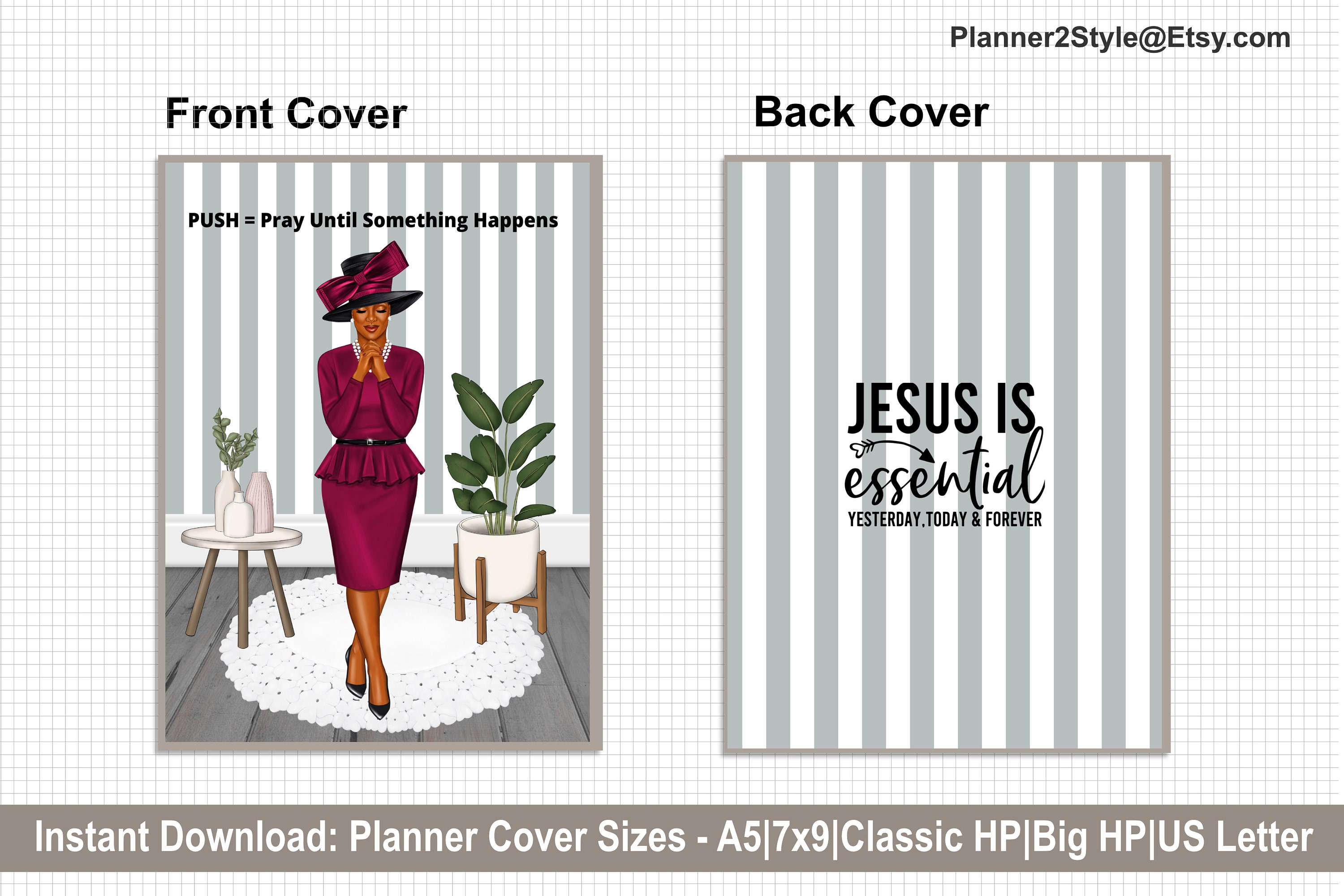 Faith Happy Planner Printable Cover Christian Erin Condron - Etsy