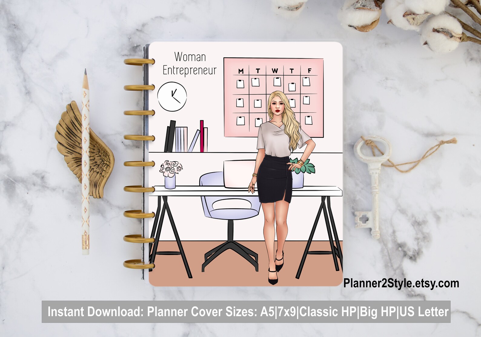 Boss Lady Planner Printable Coverl Business Woman Planner Cover - Etsy