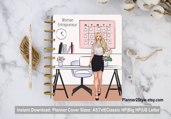 Boss Lady Planner Printable Coverl Business Woman Planner | Etsy