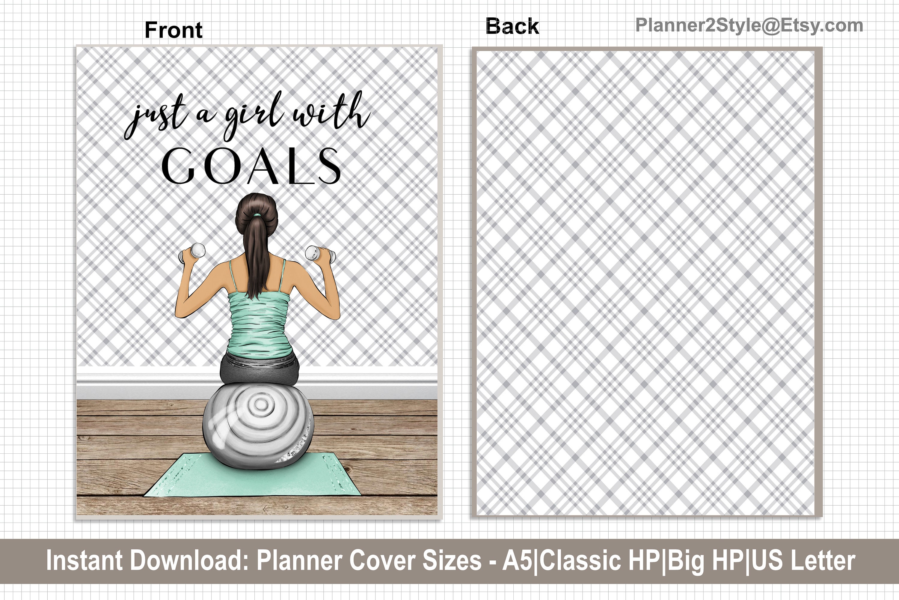 Exercise Happy Planner Printable Cover Health Planner - Etsy