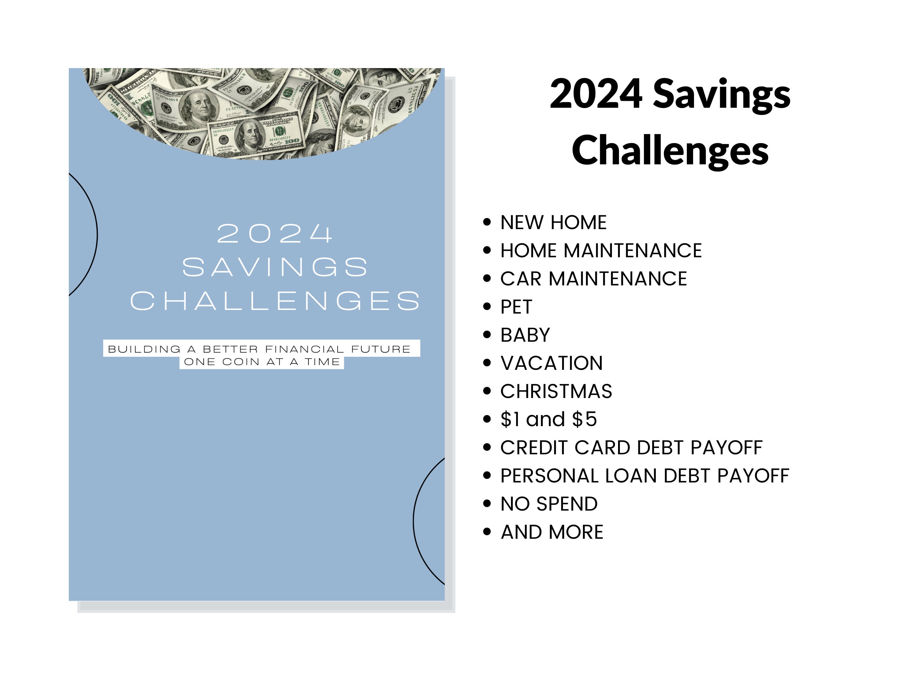 Printable 2024 Savings Challenges Printable Savings Challenges ...