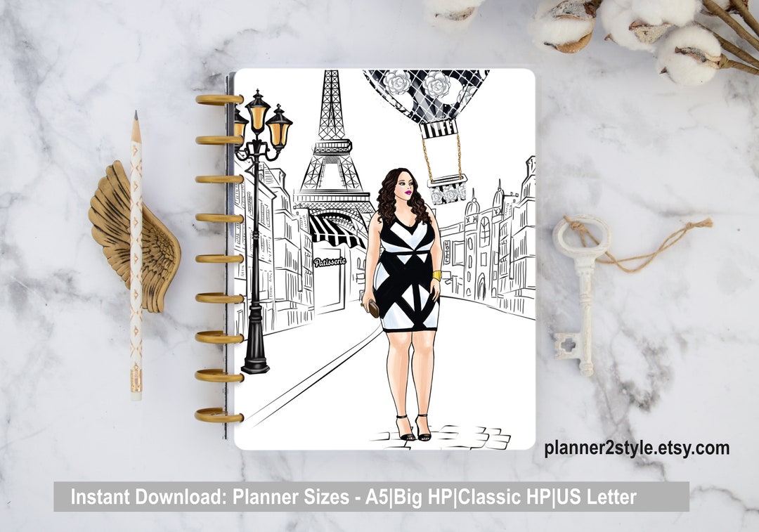 Paris Printable Planner Cover Happy Planner Printable Cover Dashboard ...